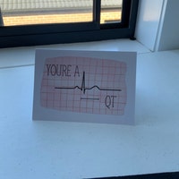 ECG Trace Funny Card Doctor/nurse/paramedic Valentines - Etsy UK
