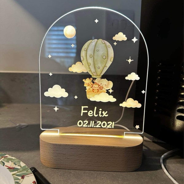 Custom Name Night Light Gifts, Personalized Baby Night Lights, Baby ...