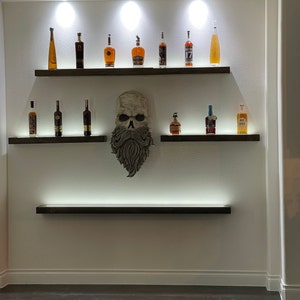 Floating Shelf With LED Lights, Kitchen Shelving, FREE Shipping ...