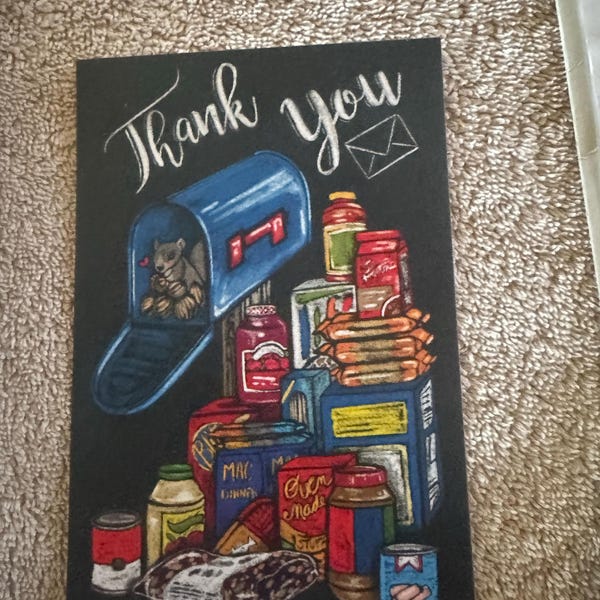 Mail Carrier Postcard - Deer Eating Letters at Mailbox - Postal ...