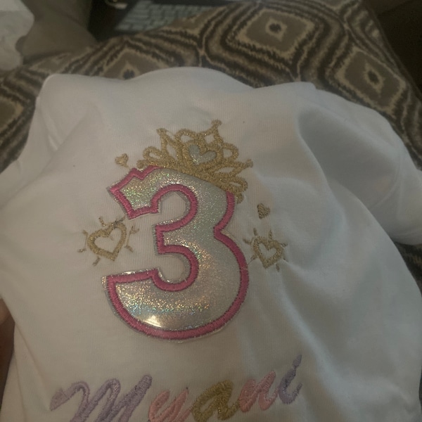 BX Princess Tiara Numbers Set 0-9 Applique Machine Embroidery Design ...