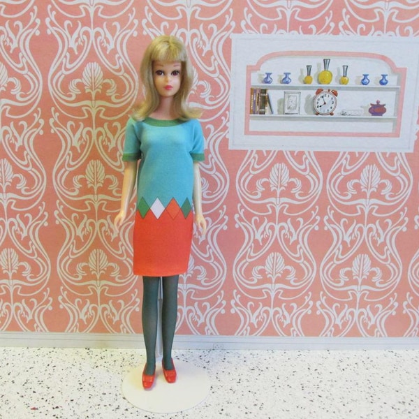 C021 Fishnet Doll Pantyhose Tights for 12 Fashion Dolls Poppy Parker ...