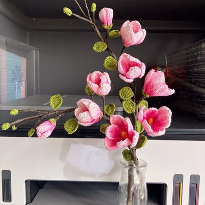 Easy Crochet Peace Lily Flower Pattern PDF DIY Crochet Floral Decor ...