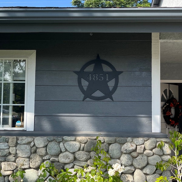 Star Address Circle Sign - Etsy