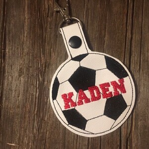 Soccer Ball Bag Tag 5 X 7 ONLY in the Hoop DIGITAL Embroidery DESIGN - Etsy