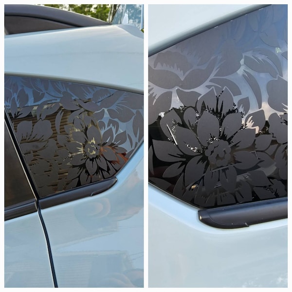 Fits 2018-2023 Subaru Crosstrek Rear Side Window Floral Flowers Pattern ...
