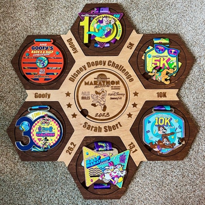 Six Star World Marathon Majors Finisher Medal Display Holder - Etsy