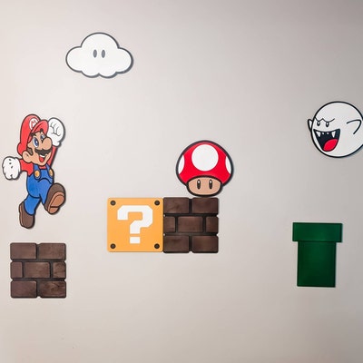 Cloud Mario Bros. Wooden Display - Etsy