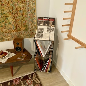 Vinyl Record Storage, Triple Deck LP Album Mobile Cart, Holds 180 360 ...