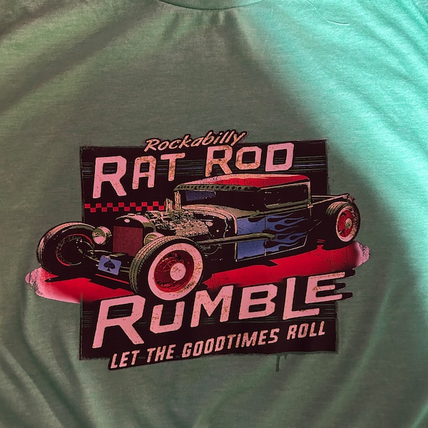 Rockabilly Rat Rod Rumble -- Rat Rod Car Digital Downlaodable Png,dtg ...