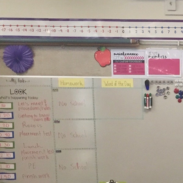 Classroom Whiteboard Look What's Happening Today Vinyl - Etsy