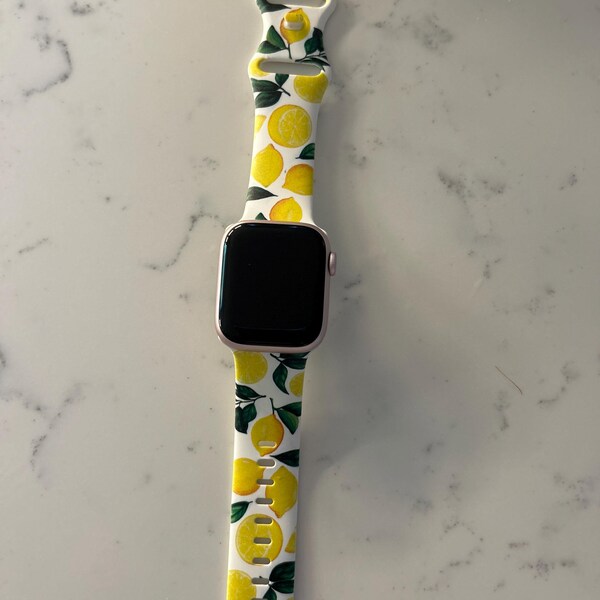 Lemon Watch Band Lemonade Watch Band Citrus Watch Band Summer Watch ...