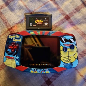 PRINCESS PEACH Pink Custom Gameboy Advance Mod W/ Backlit GBA Mod ...