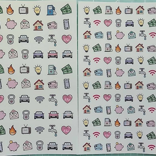 Rain Printable, Printable Planner Stickers, Hobonichi Printable, Doodle ...