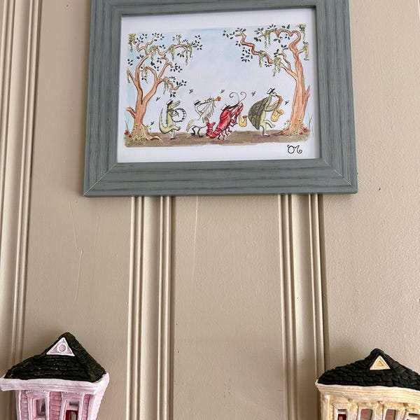 THE BOOT- Restaurant and Pub Bar New Orleans -- Watercolor Giclée Print ...