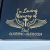 In Loving Memory Sticker Decal - Custom Memorial Decal - Personalized ...