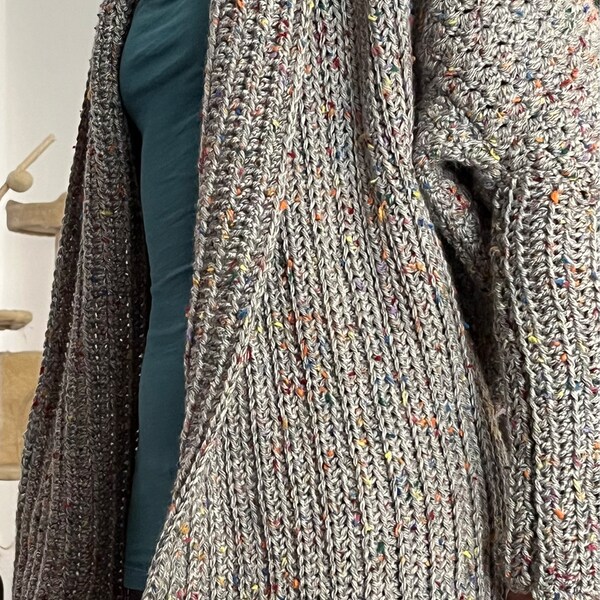 Crochet Pattern / Beginner Cardigan From Rectangle / Easy Sweater ...