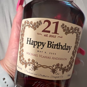 Mini Crown Royal Label, Mini Crown Label, Whiskey Custom Label, Mini ...