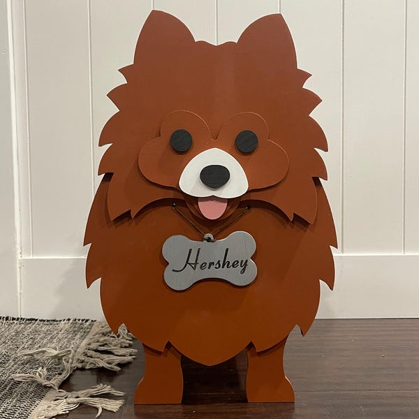 Custom Border Collie Wooden Flower Planter Box Gift Dog Planter - Etsy