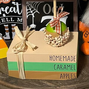 Fall Caramel Apple Tiered Tray Decor, Fall Decor, Fall Tiered Tray ...