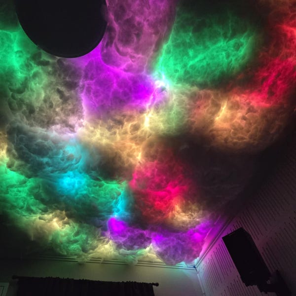 Pre-made Cloud Ceiling | Quick & Easy - No Mess | Tik Tok Cloud Light ...