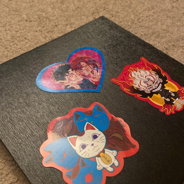 Toji Fushiguro Sticker Set | Vinyl Laminate Gloss Sticker | JJK ...