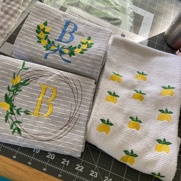 Lemon Machine Embroidery Design | Lemon Wreath Machine Embroidery ...
