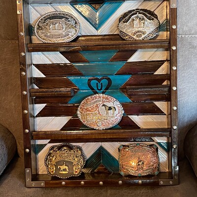 Trophy Buckle Display Case 16x20 made to Order - Etsy
