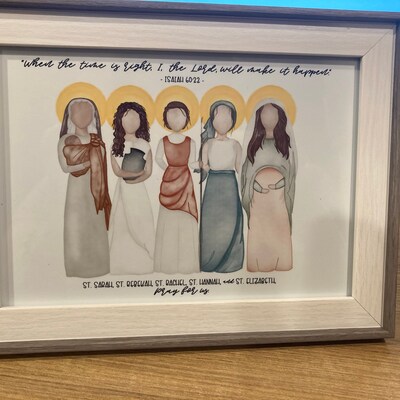 Infertility Saints Saint Print Saint Card Catholic Gift - Etsy