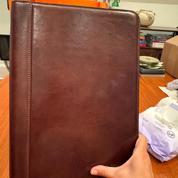 Brown Leather Attache Case, Hard-sided Briefcase, Code Lock Briefcase ...