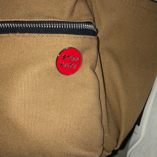 Stop Hate Soft Enamel Pin - - Etsy