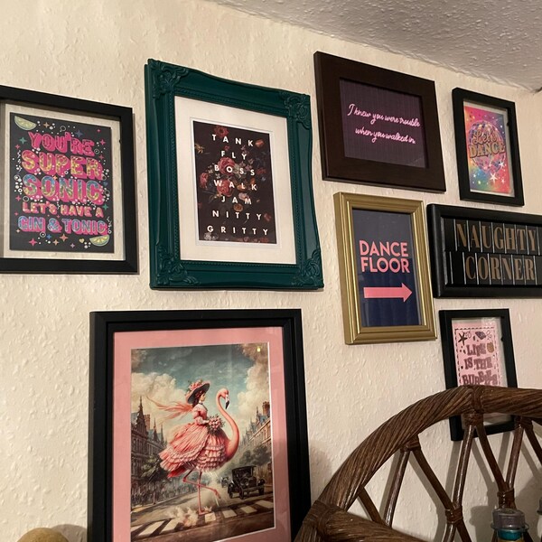 Vintage Victorian Witch Bat Woman Art Print Dark Academia Creepy Lady ...