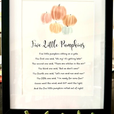 Five Little Apples Poem Interactive Poetry Fall Poetry Ideas for ...