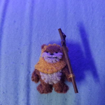 Miniature Felt Ewok, Ewok Miniature Plush, Tiny Felt Ewok, Felted ...