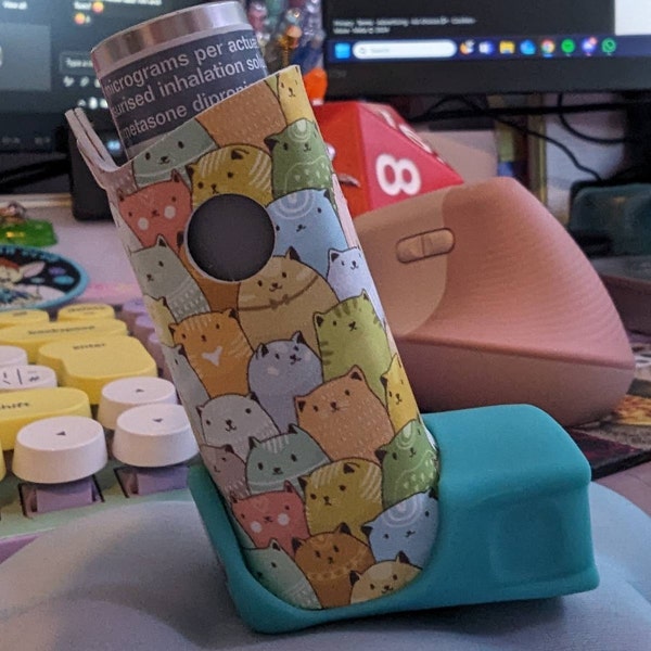 Vintage Wild Flowers - Handmade Inhaler Case - Cover for Asthma & COPD ...