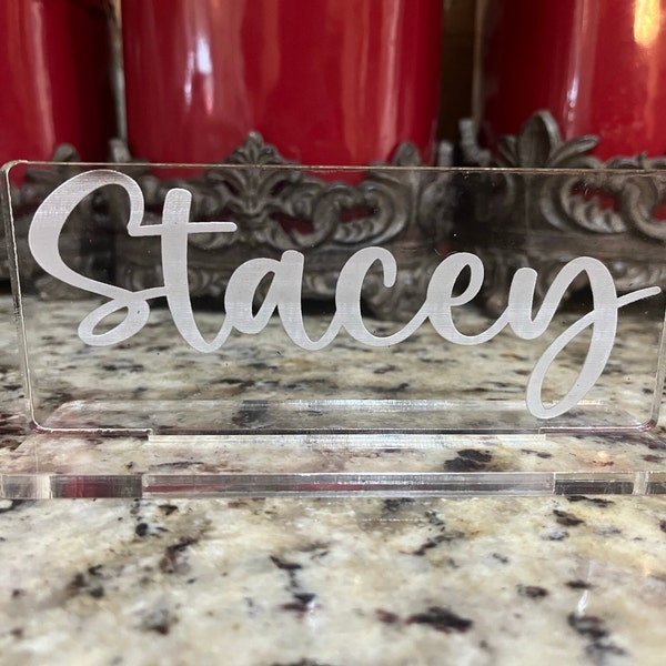 Laser Digital Standing Desk Sign, Desk Stand, Laser File Cutout ...