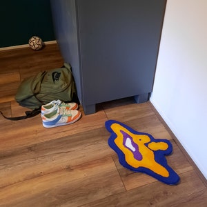 Tufted Custom Rug Trippy Face Rug Skull Rug Home Decor - Etsy