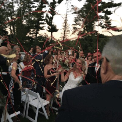 100 Hand Rolled Wedding Ceremony / Reception Exit Sendoff Streamers ...