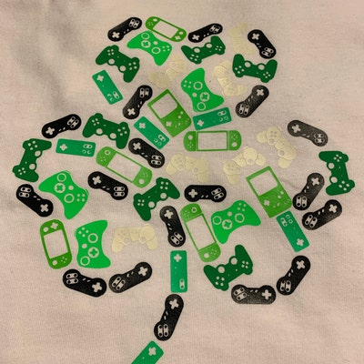 Shamrock Gaming Svg, Video Game Shamrock Svg, St Patrick's Day Gamer ...