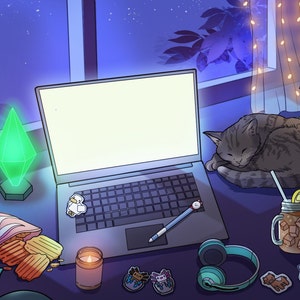 Animated Lofi Game Room Twitch Stream Screen ,lofi Room, Cozy Room ...