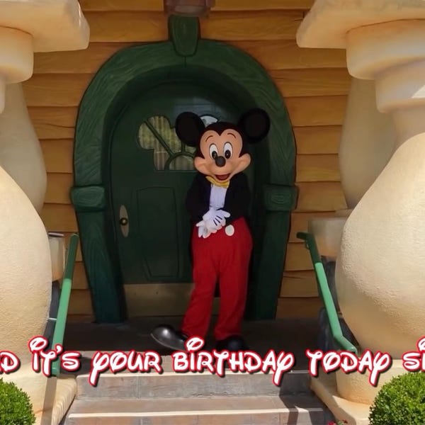 Personalised Video Message From Mickey Mouse - Reveal Your Magical Trip ...