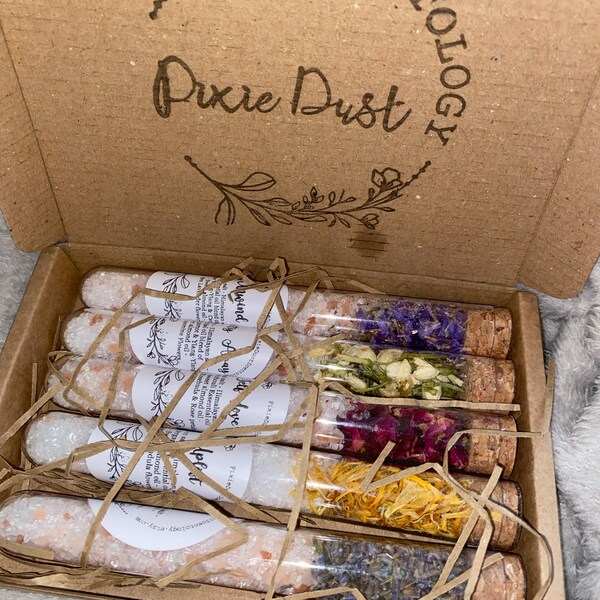 Bath Salts Tube Bath Salt Bath Salt Bath Salt Favors Spa Gift Natural ...