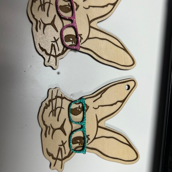 Easter Bunny Tag Laser File, Kid's Easter Basket Tag SVG DXF AI File ...