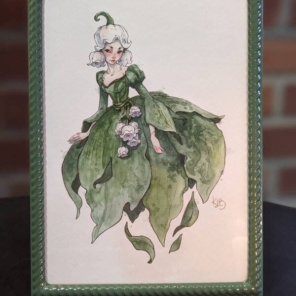 Iris Flower Fae Art Print Fairy Art Illustration Signed Print ...