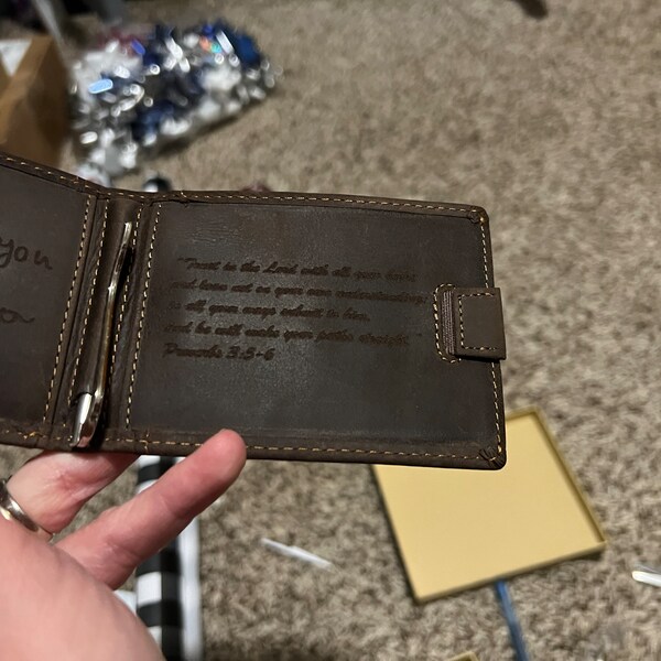 Personalized Engraved Wallet, Wedding Gift, Groomsmen Gift, Gift for ...