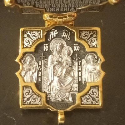 Gilded Pendant, Gilded Cross crucifixion of Christ Silver 925 & Gold ...