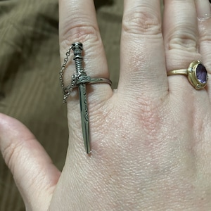 Sword Ring,stainless Steel Dagger Ring , Gothic Jewelry, Punk Jewelry ...
