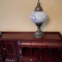Turkish Lamp, Turkish Desk Lamp, With a Large Size Globe. 100% Handmade ...