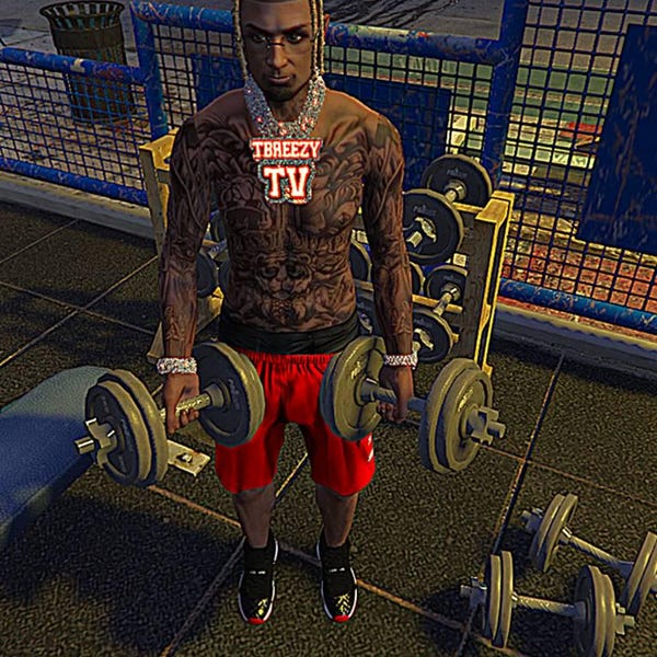 Female | Green Skulls | Color | Tattoo | Fivem | GTA | Skin | Ped ...