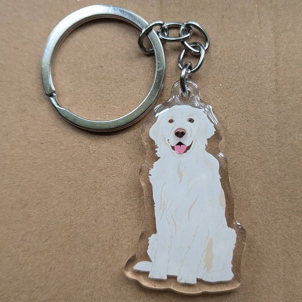 Yellow Lab Keychain, Acrylic Keychain, Dog Keychain, Original Artwork ...